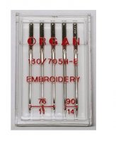 jehly Organ vyšívací 130/705H H-E 75-90 5ks | Šicí-Centrum.cz